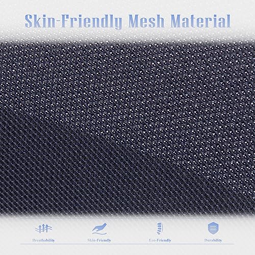 Ergonomic Mesh Office Chair, Mid Back Computer Executive Desk Chair with 4D Armrests, Slide Seat, Tilt Lock and Lumbar Support