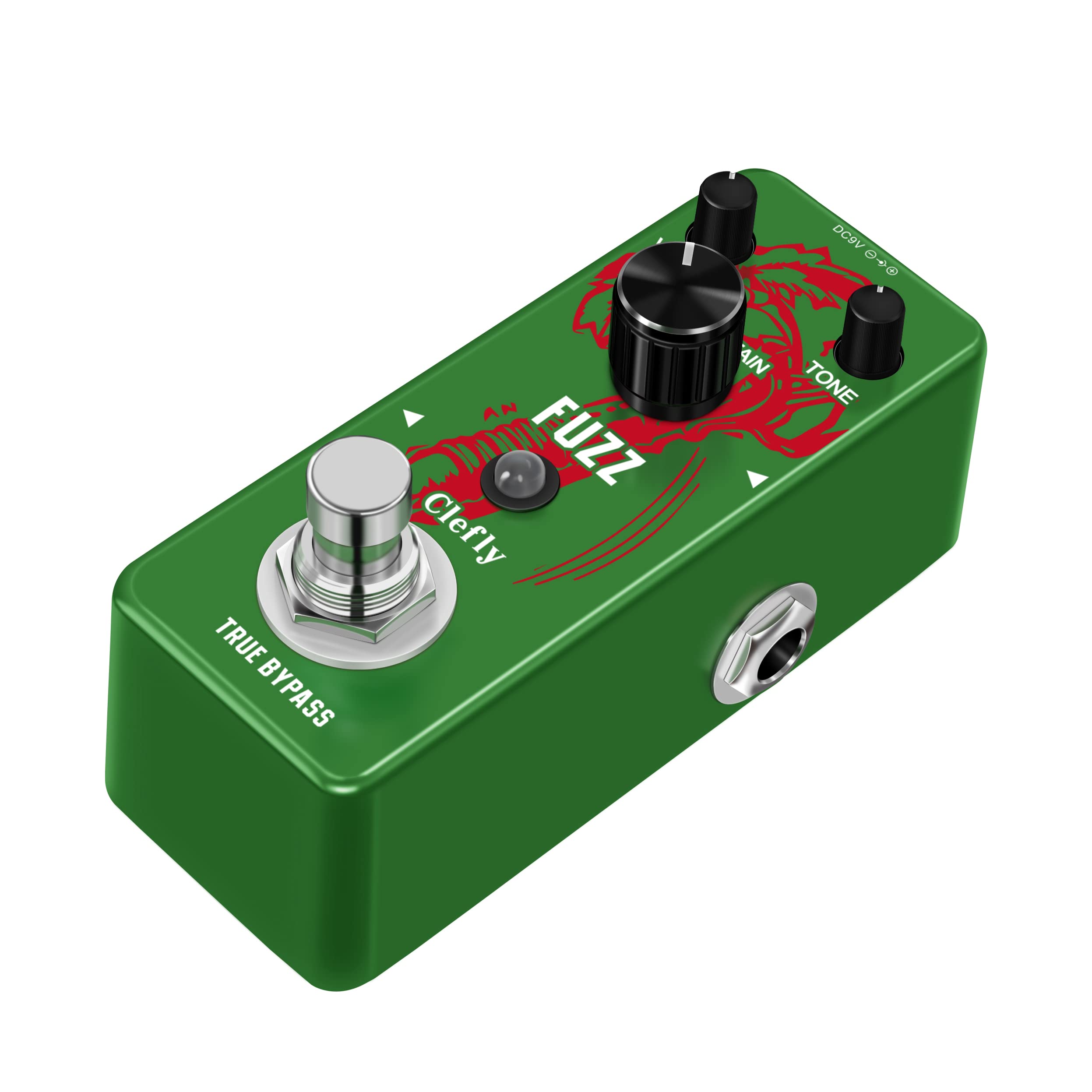 Clefly Guitar Fuzz Pedal Special Analog Fuzz Effect Pedals For Electric Guitar Plump And Rich Mini Size Wtih True Bypass (LEF-306)