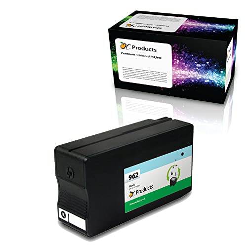 Printronic OCProducts Remanufactured Ink Cartridge Replacement for HP 962 Black for Officejet Pro 9010 9015 9016 9018 9020 9025 Printers (1 Black), OCHP962NCBK