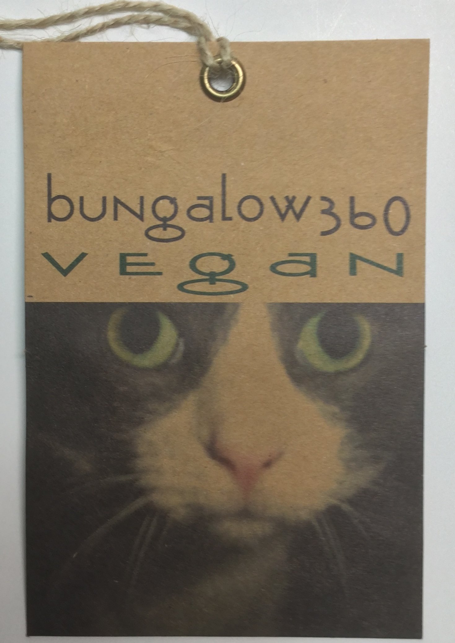 Bungalow360 Original Vegan Leather Striped Mini-Pouch (Nutmeg)