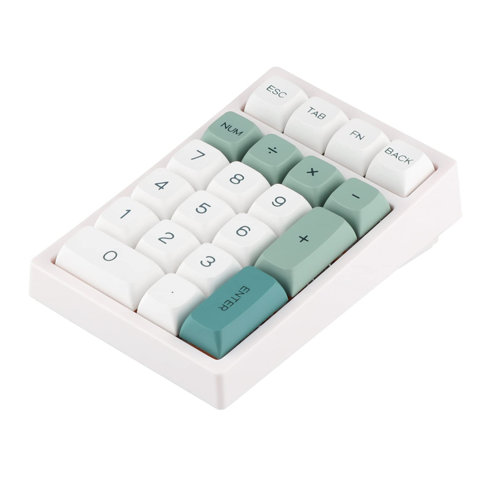 EPOMAKER TH21 21 Keys Hot Swappable Mechanical Gaming Numpad, 3 Modes(2.4Ghz/Bluetooth 5.0/Wired) Programmable RGB Numeric Keypad with PBT Keycaps for Win/Mac (Botanic Garden, Gateron Pro Yellow)