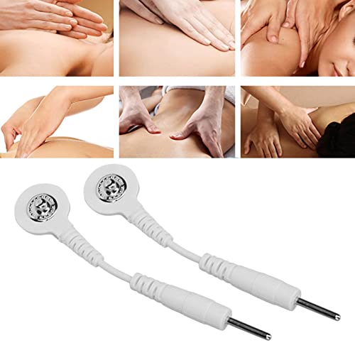 Electrodes Cords, 20Pcs White Promote Circulation Portable Electrode Wires Reliable for Therapeutic Instruments