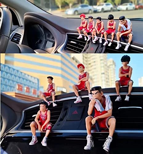 Qddian SLAM Dunk,Q Version 5 Models Figure, PVC Action Figure7cm,Static Figure ,Scenes Figure ,Anime Lovers Gift,Car Decoration,Computer Desktop Ornaments, Boxed Figure