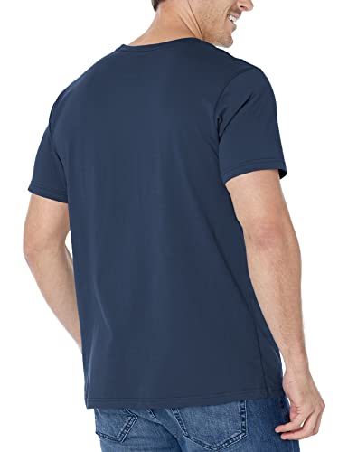 RVCA Men's Graphic Short Sleeve Crew Neck Tee Shirt, Astro HEX/Federal Blue, X-Large