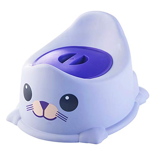 Erhai Baby Potty with Backrest Portable Pot Baby Boy Cute for - Purple