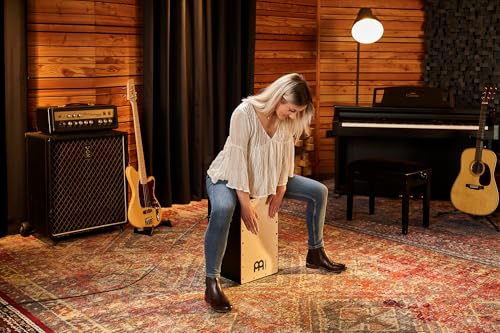 Meinl Pickup Cajon Box Drum with Internal Snares - MADE IN EUROPE - Baltic Birch Wood, Snarecraft Series, 2-YEAR WARRANTY (PSC100B)