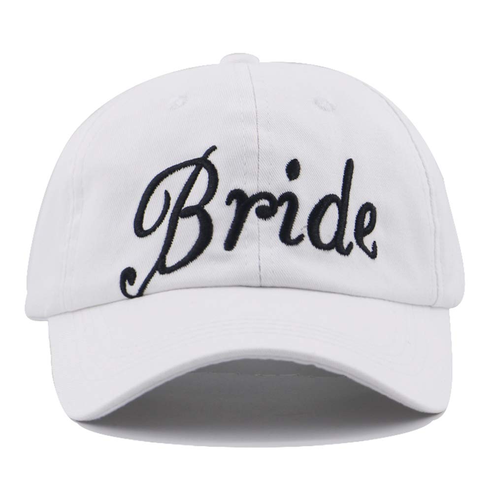 Bride and Groom Hats Baseball Caps Wedding Newlywed Honeymoon Party Gift Embroidery Adjustable Bride + Groom