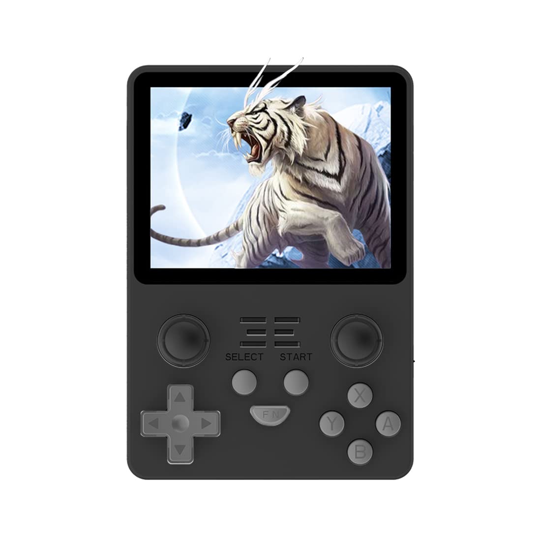 DECI Powkiddy RGB20S Handheld Game Console Built-in 20000 Games, 16G+128G 3.5 Inch IPS Handheld Emulator Video Game Console Retro Arcade for Kids Adults, Open Source Arkos System