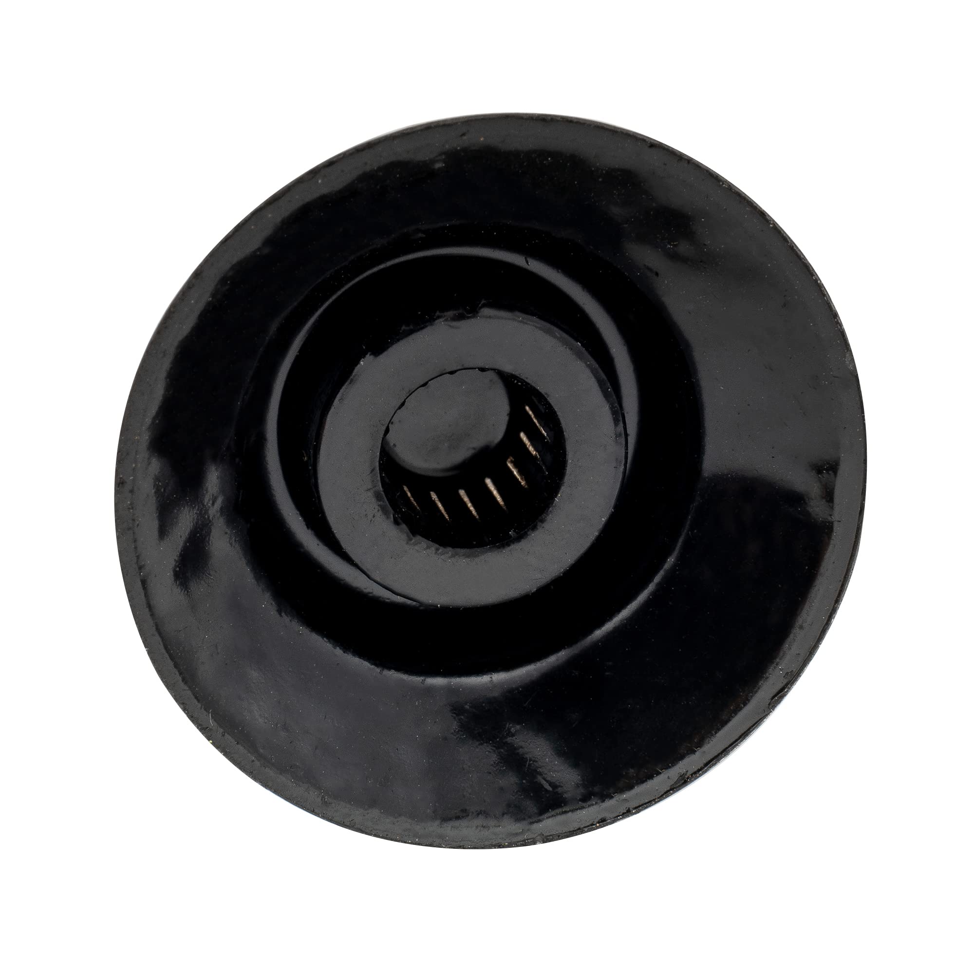 Musiclily Pro Metric Size Guitar Reflector Knobs Top Hat Bell 2 Volume 2 Tone Knob Set for Epiphone Les Paul SG Electric Guitar Asia Import Guitar Bass Split Shaft Pots, Black with Gold Top