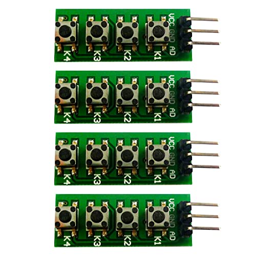eletechsup AD Keypad 4 Accessory Board Matrix Buttons Controlled ADC Port Keyboard (4)