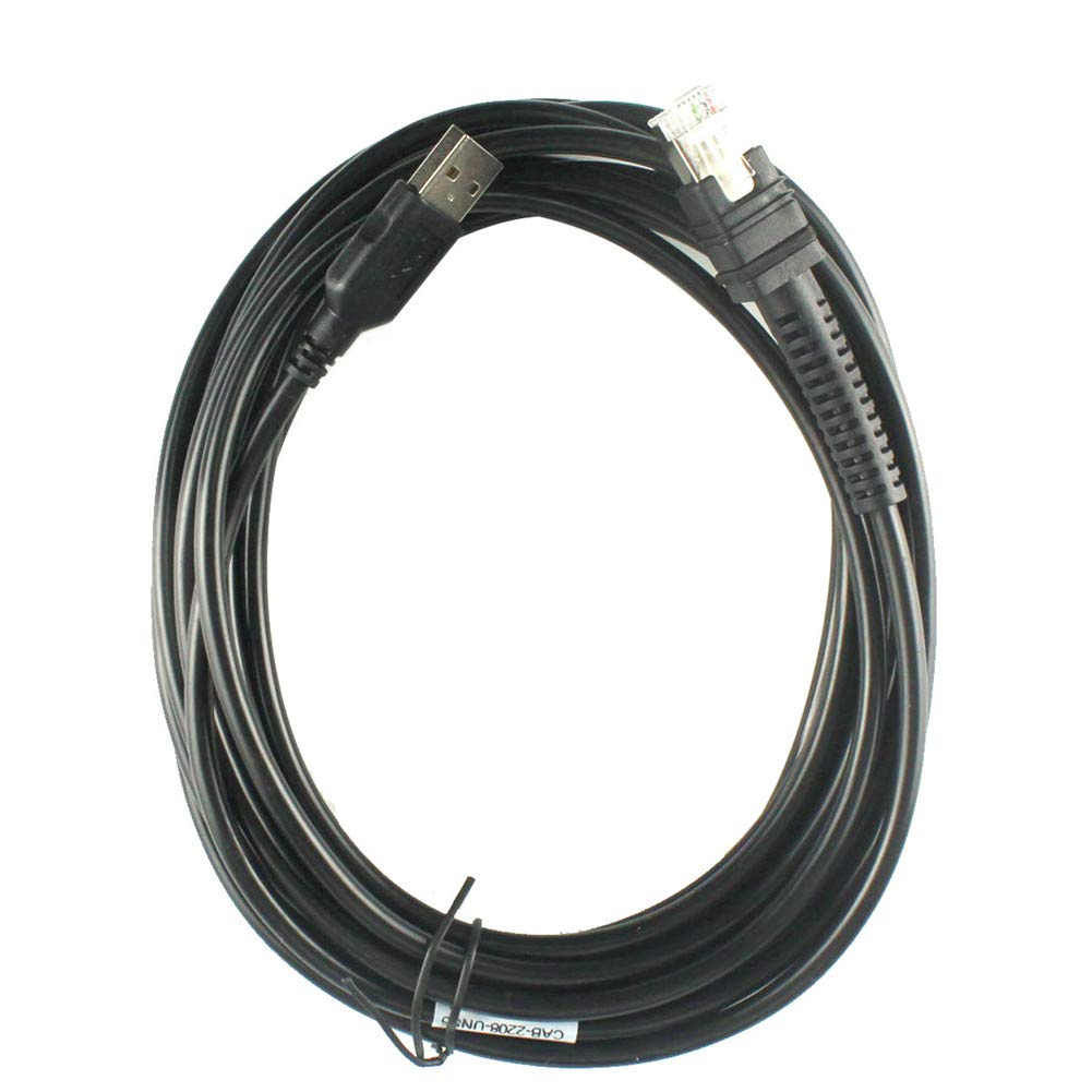 USB Cable for Zebra LI3608 LI3678 DS3608 DS3678 5m Straight
