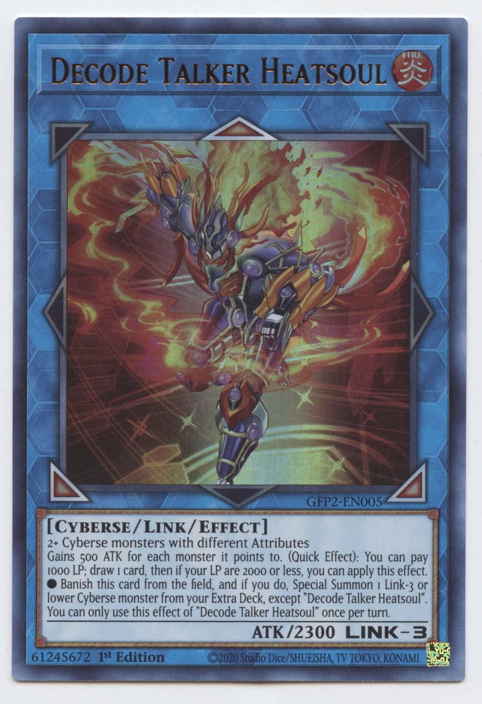 Decode Talker Heatsoul - GFP2-EN005 - Ultra Rare - 1st Edition