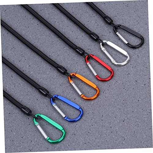 Housoutil 24 pcs Heavy Duty Spring Fishing Lanyard Tether Tools Retractable Fishing Ropes Fishing Gear Tool Fishing Safety Wire pogo Keychains Security Gear Tools Key Rings Heaps Lip Clip