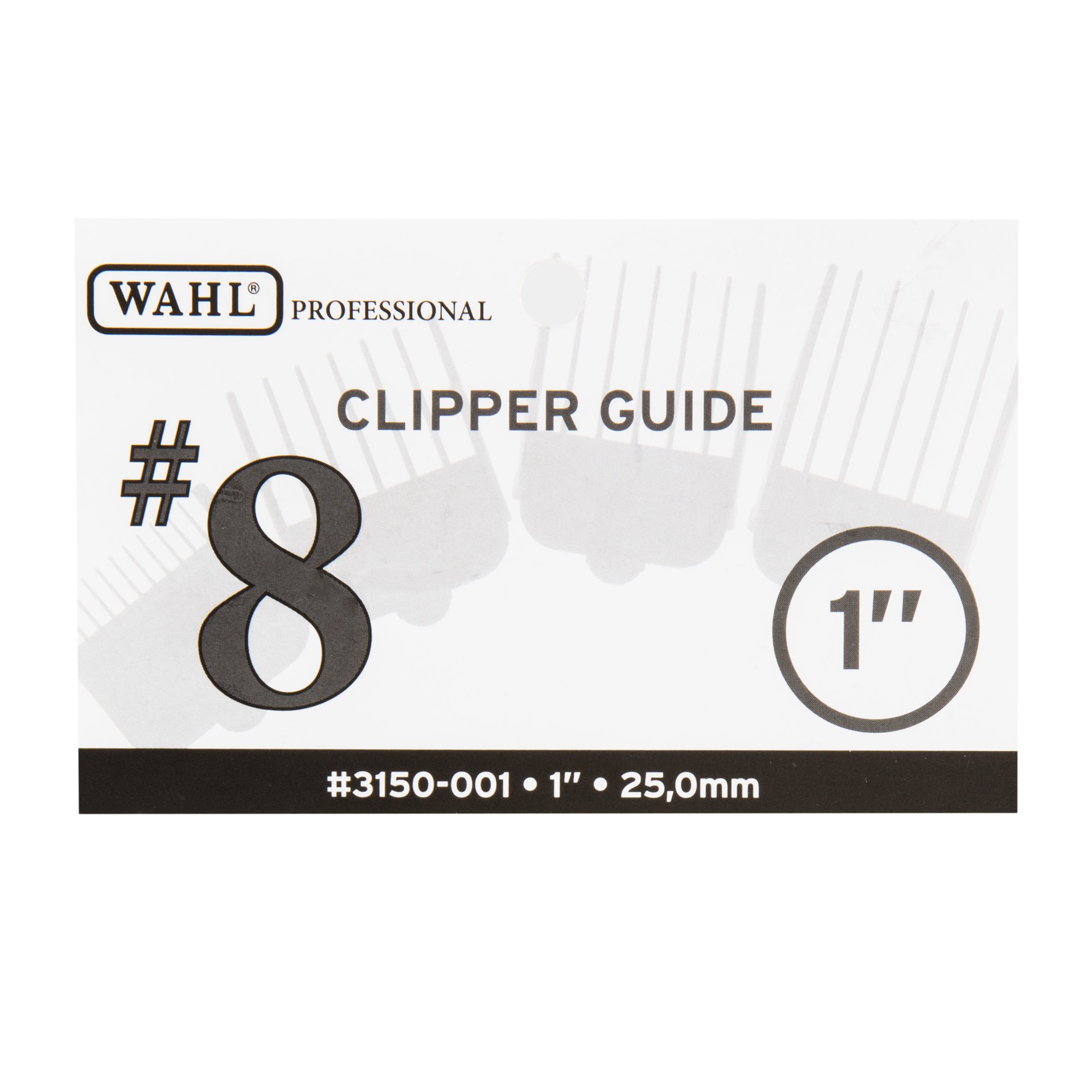 Wahl Professional #8 Guide Comb Attachment - 1" (25.0mm) - 3150-001 – Great for Professional Stylists and Barbers