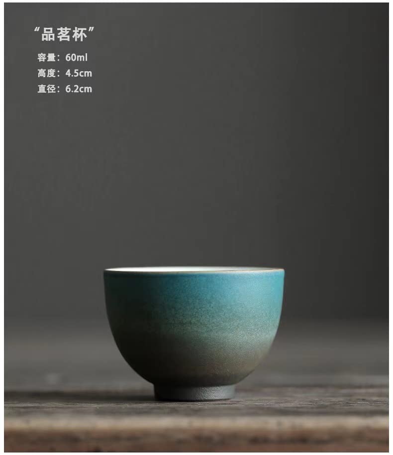 Chinese Kungfu Tea Set Handmade Tea Cup Traditional Chinese Tea Cup Traditional Chinese Tea Cup Porcelain Teacup Small teacups Bulk (c 60ml)