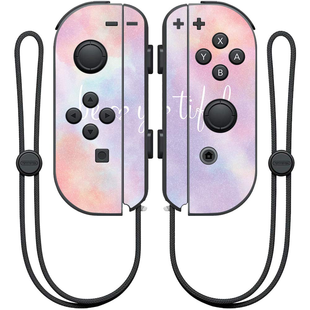 MightySkins Glossy Glitter Skin for Nintendo Joy-Con Controller - BeYouTiful | Protective, Durable High-Gloss Glitter Finish | Easy to Apply, Remove, and Change Styles | Made in The USA
