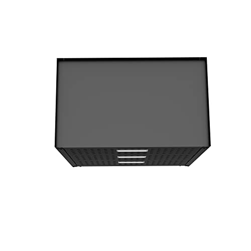 Manhattan Comfort Fortress Storage Units, Charcoal Gray