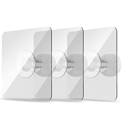 LC-dolida 3 Pcs Adhesive Wall Hook Sticky Replacement Shower Phone Holder