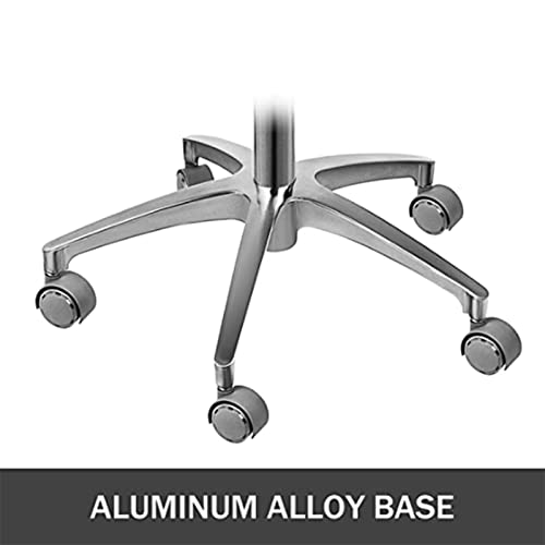 Dental Assistant Stool Dentist Doctor Chair Adjustable Height Dentist Stool with Backrest PU Leather for Office Clinic Dentist Shop Lab and Home ,A7