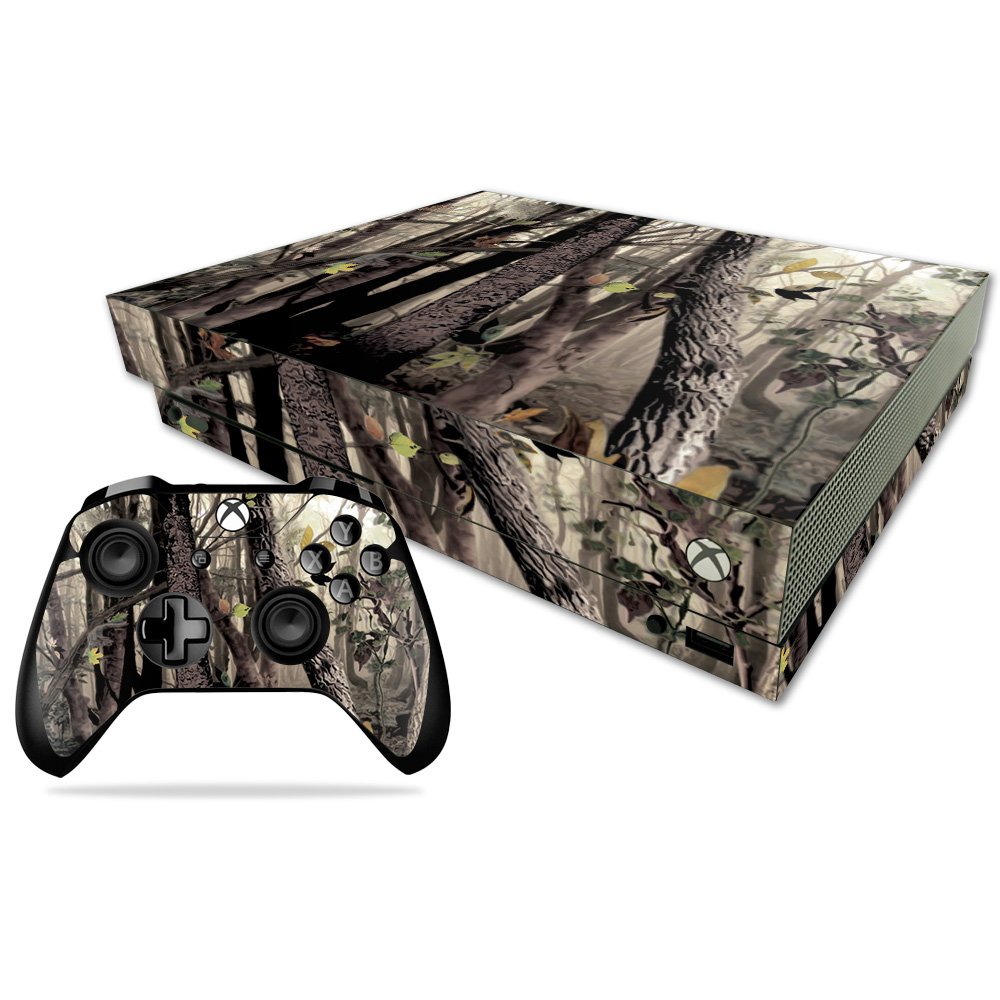 MightySkins Skin Compatible with Microsoft Xbox One X - Tree Camo | Protective, Durable, and Unique Vinyl Decal wrap Cover | Easy to Apply, Remove, and Change Styles | Made in The USA