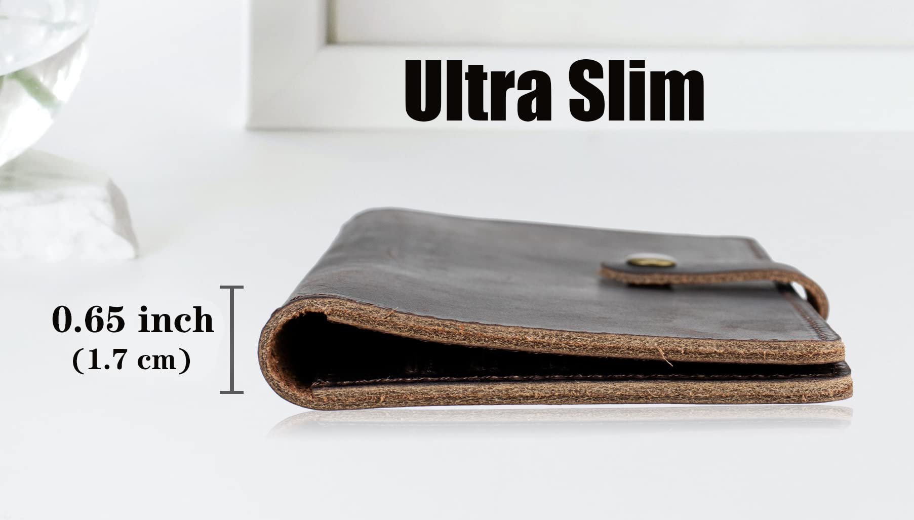 Wallets for Women Leather Card Organizer Ladies Slim Wallet Purse (Coffee)