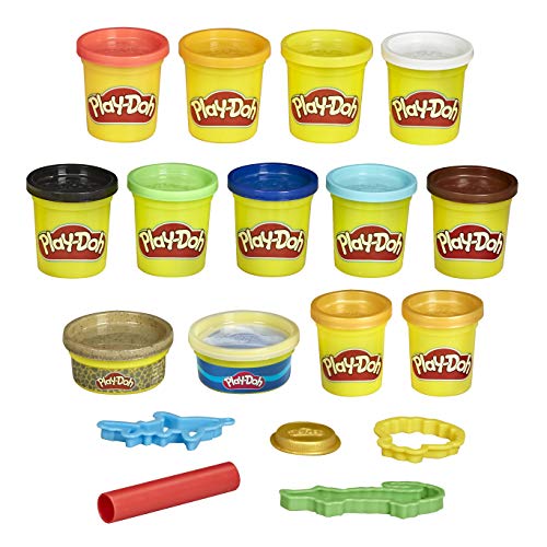 Play-Doh Pirate Theme 13-Pack of Non-Toxic Modeling Compound for Kids 3 Years and Up with 3 Cutter Shapes, Coin Mold, and Roller Tool (Amazon Exclusive)