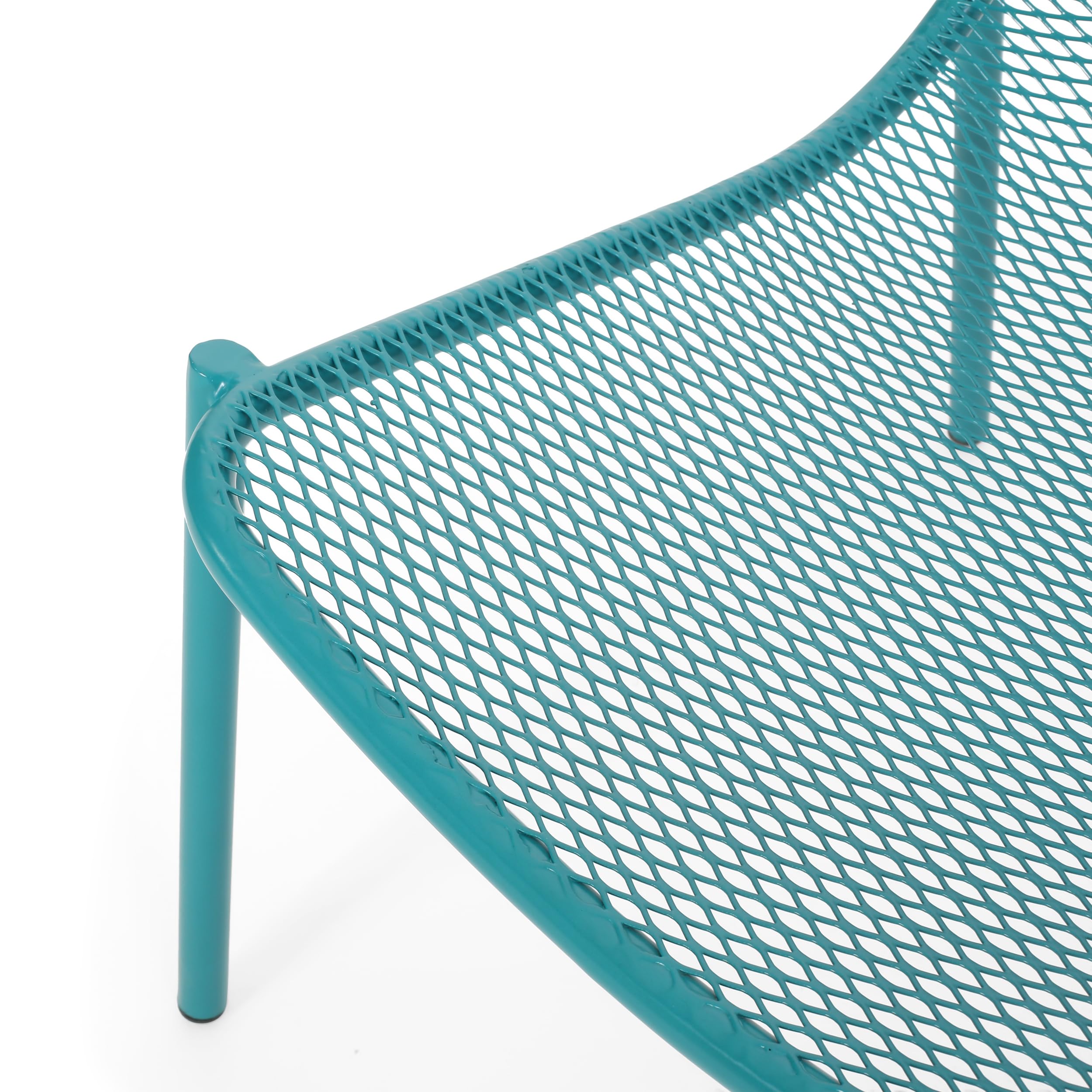 Christopher Knight Home Bucknell Outdoor Modern Dining Chair (Set of 2), Matte White
