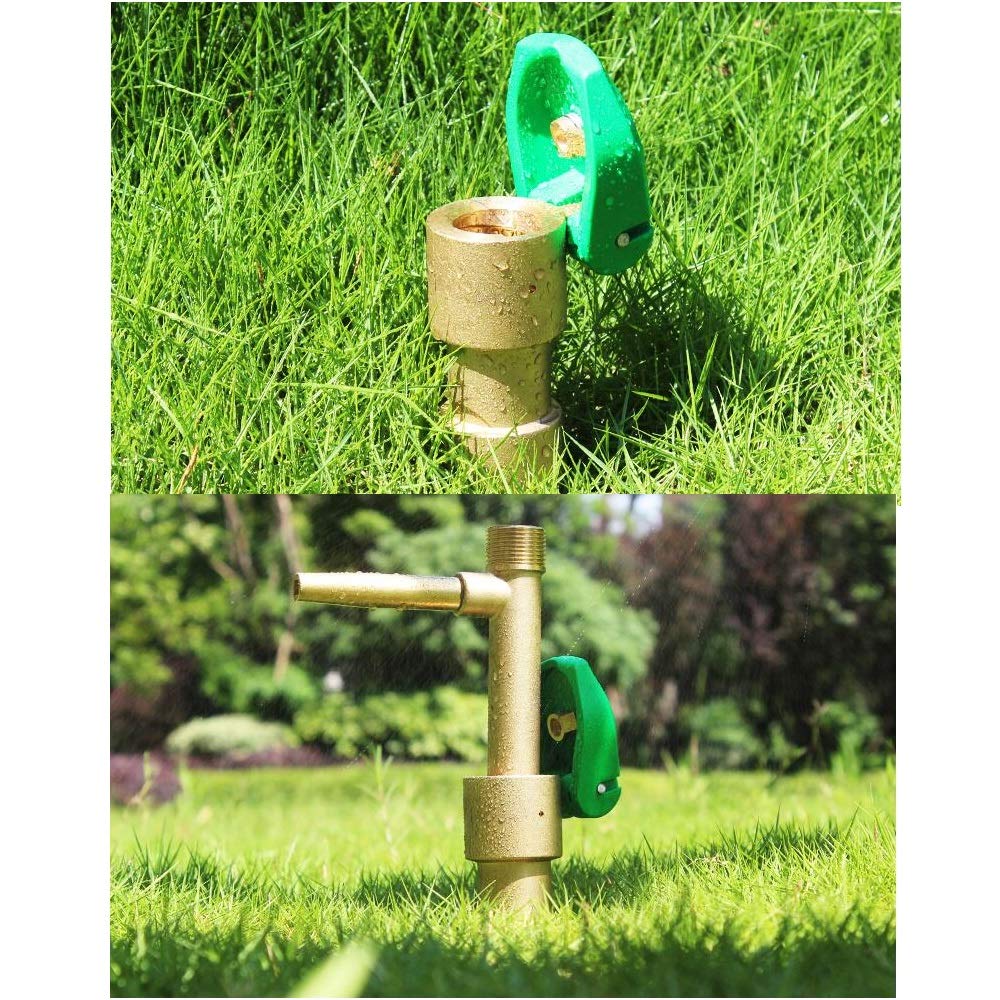 Brass Quick Coupler Valve Garden Hose Underground Irrigation Tool Sprinkler Key DN25 1-inch 1" Lockable Satety