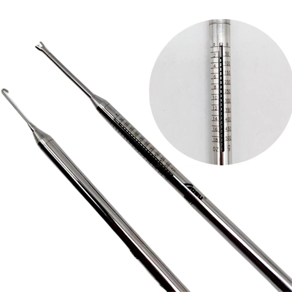 Dental Orthodontic Dynamometer Force Compression Gauge Stress Tension Meter Elastics Brace Dentist Ortho Oral Tool 0-500g/0-18OZ