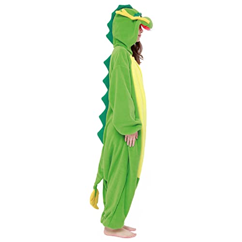 SAZAC Dragon Kigurumi - Onesie Jumpsuit Halloween Costume (Regular, Adult, One-Size-Fits-All)