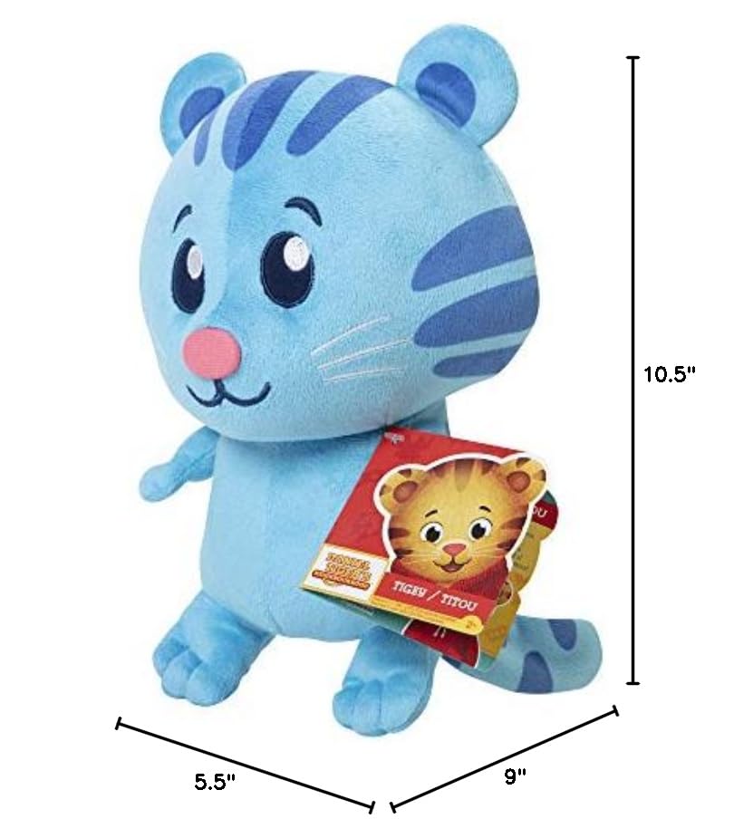 JAKKS Pacific Daniel Tiger's Neighborhood Tigey Plush with Sound, 10.5 Inches Tall! [Amazon Exclusive]