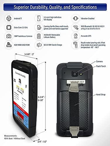 IDetect Quantum Edge Age Verification ID Scanner for Bars and Clubs - Passport, ID and Drivers License Reader - Includes Pistol Grip, Extended Use Battery, & Accessories - Stops Unwanted IDs (V3)