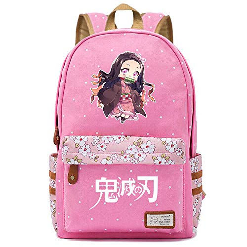 GO2COSY Anime Demon Slayer Backpack Kimetsu no Yaiba Daypack Student Bag School Bag Bookbag Shoulder Bag