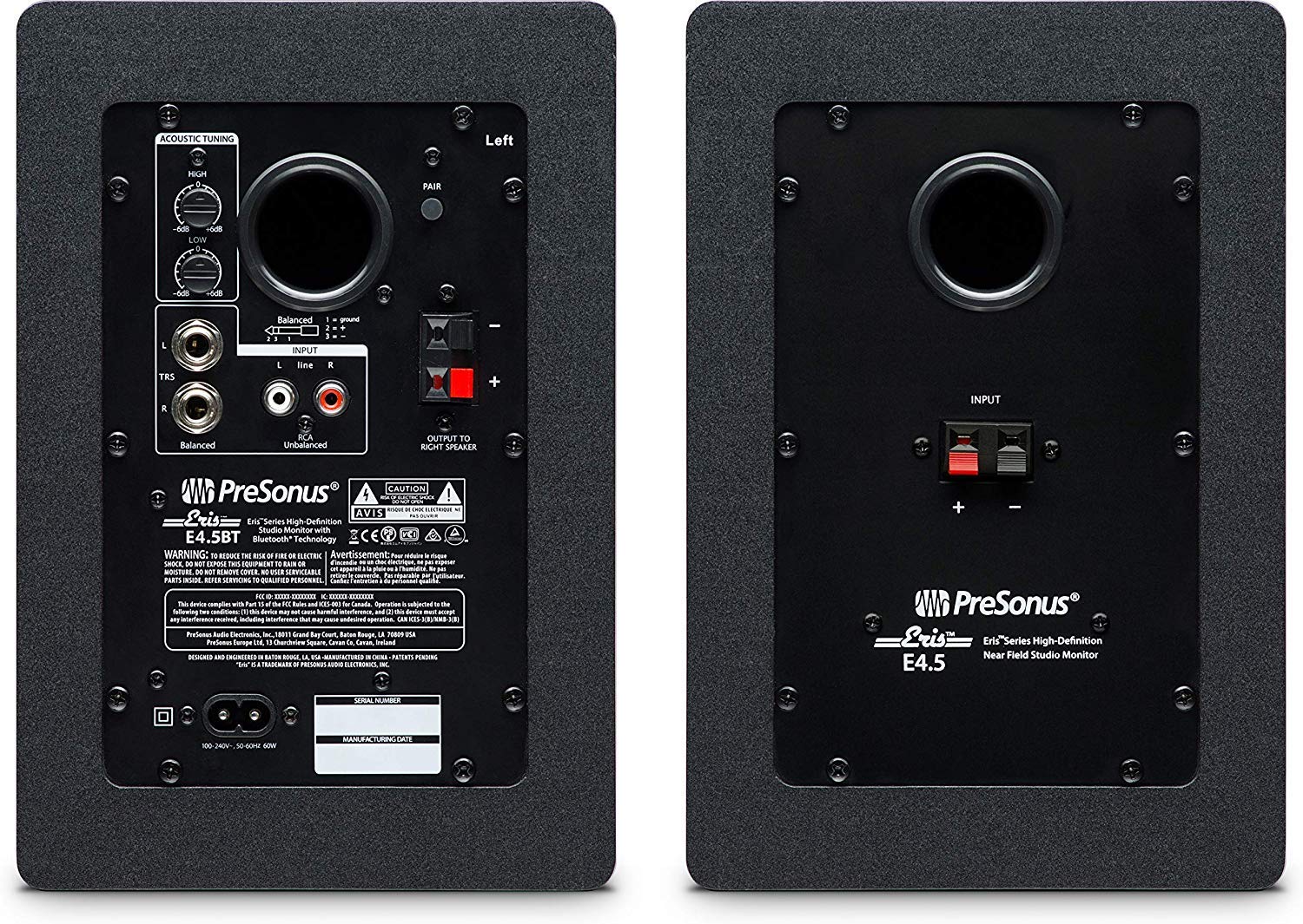 PreSonus Pair of Eris E3.5 BT 2-Way Studio Bluetooth Monitors with Studio One Prime DAW Studio Magic and Plug-in Suite Software Pack and LyxPro Condenser Recording Microphone Kit and Headphones