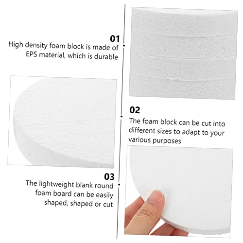 COHEALI 16pcs Dummy Training Stand Plate Discs DIY Wedding Unique Craft and Decoration Cake Dummies Decorating Foams Tray Display Supplies Fake Foam for Hand-made Tool Mould Practice