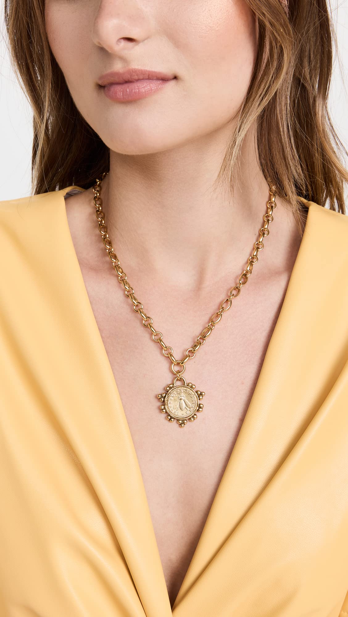 Brinker & Eliza Women's Bea Necklace, Gold, One Size