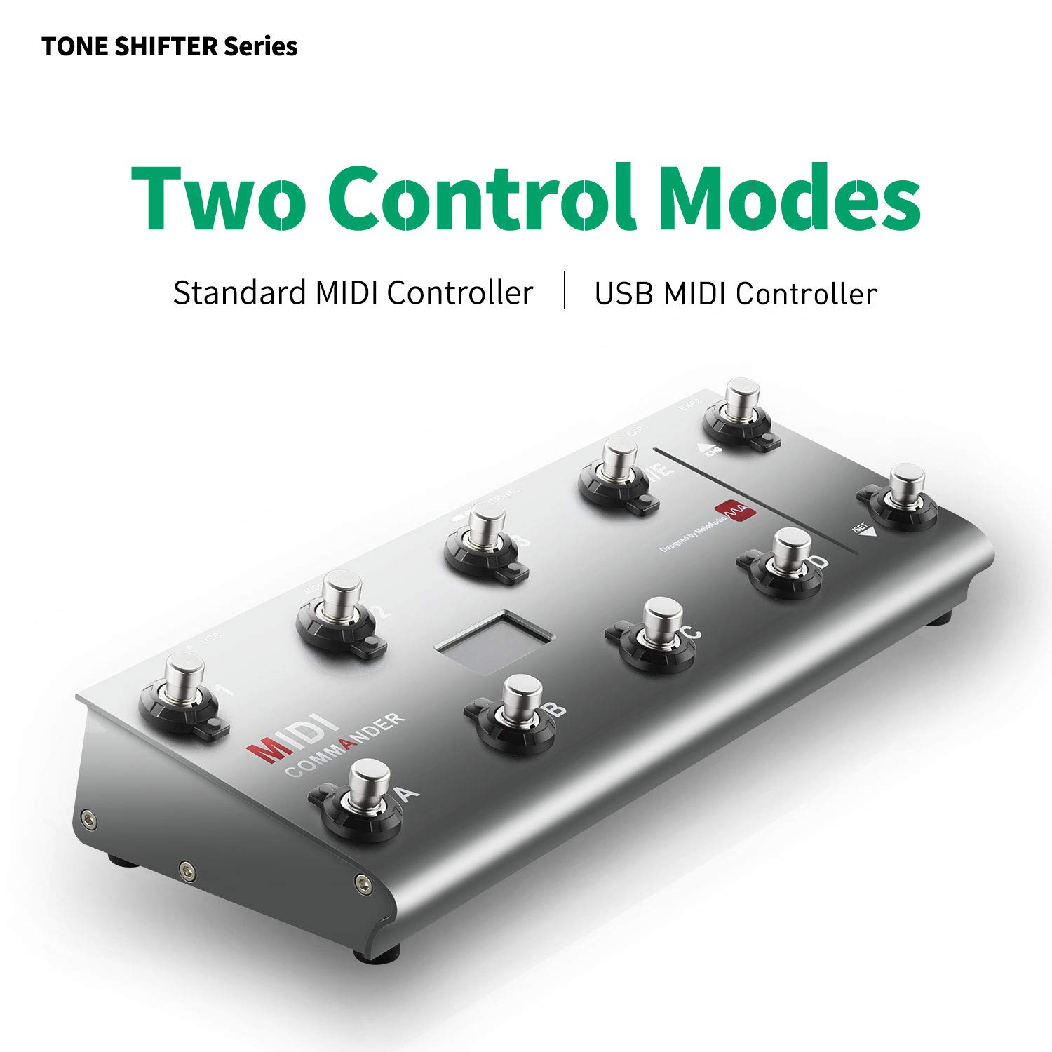MeloAudio MIDI Commander Guitar Floor Multi-Effects Portable USB MIDI Foot Controller Foot Switches