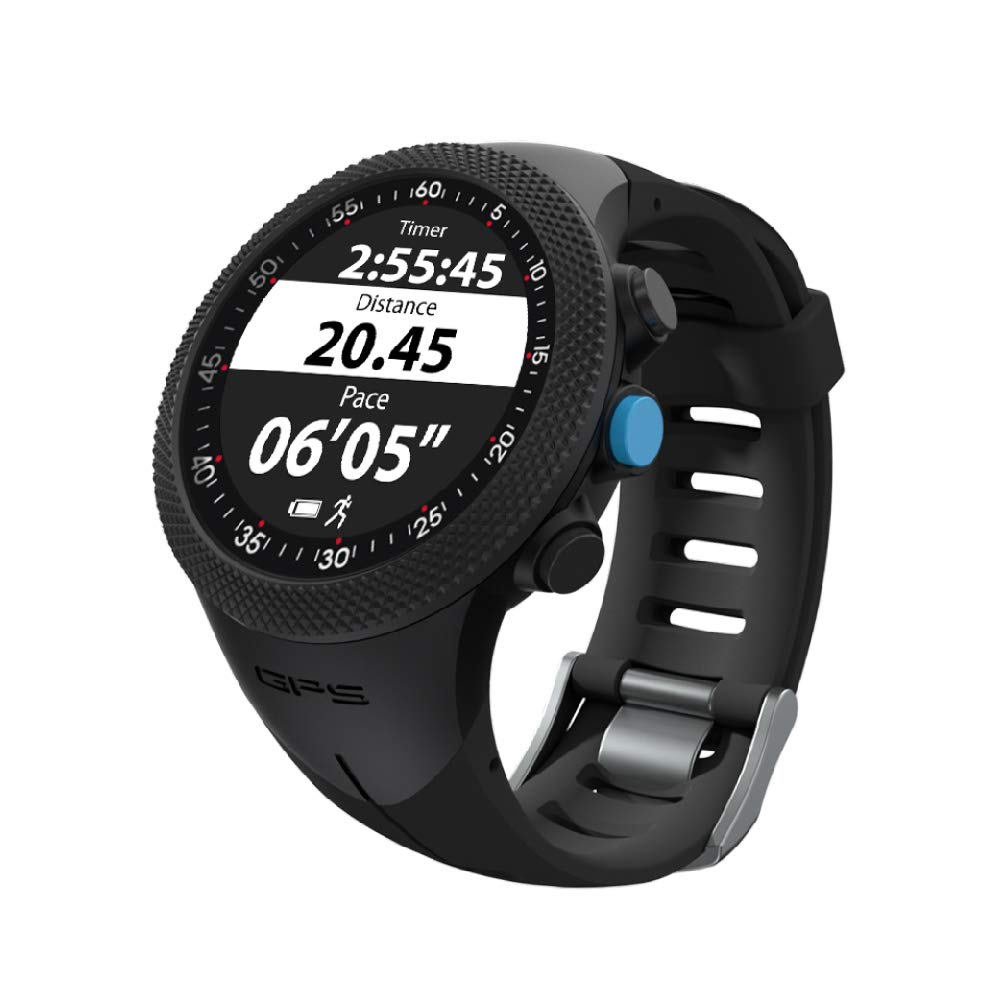 CANMORE TW-203 Multi-Sport GPS Golf Watch - 38,000+ Worldwide Golf Courses Preloaded - Activity Tracker for Running, Cycling, etc. - Knurled Metal Bezel and Rugged Design