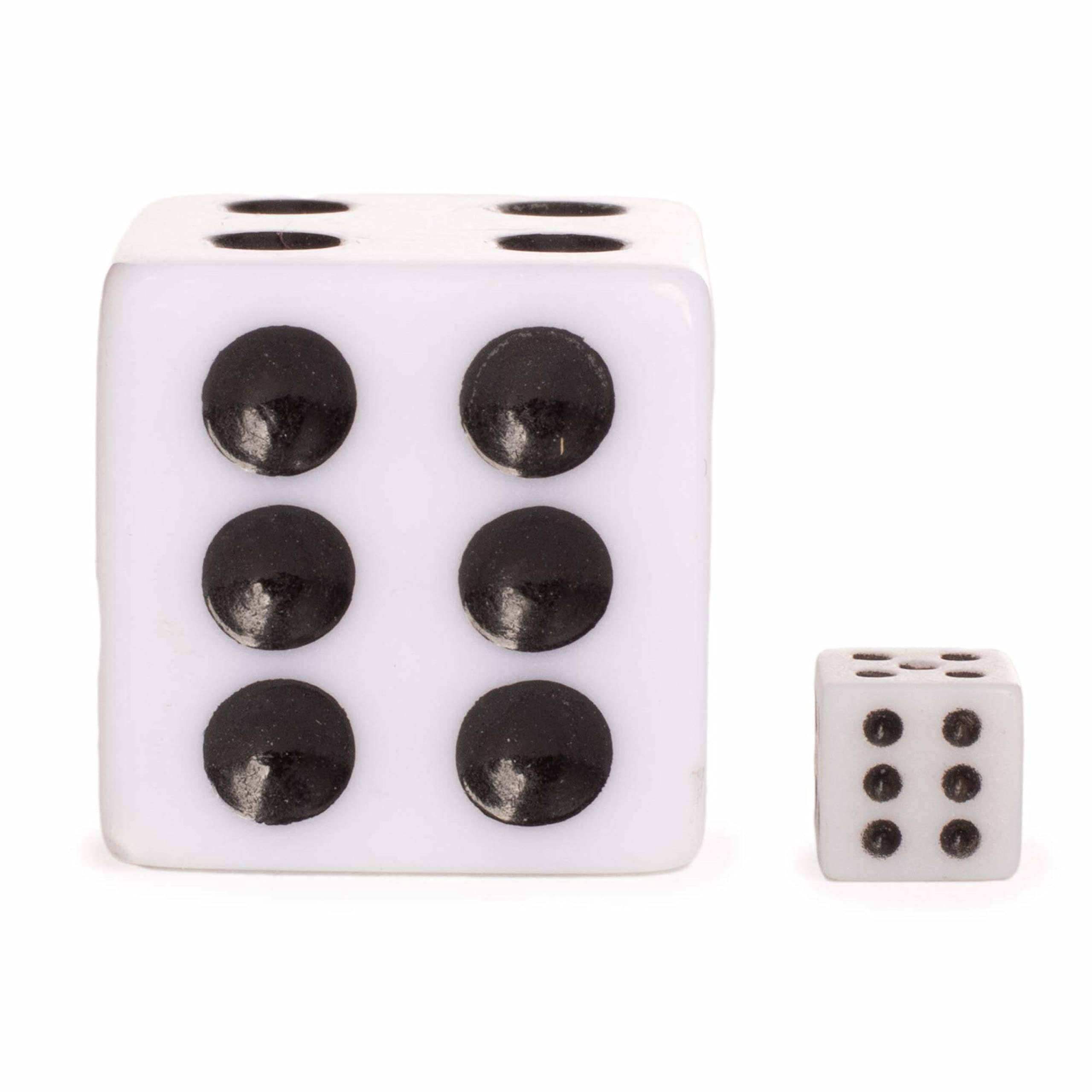 Microdice - 50-Pack 5mm of Tiny Six-Sided d6 Gaming Mini Dice - Novelty Geek Gift Set for Tabletop Gamers, Casino Night Parties, Wargames, Board Games, and Early Elementary Math Learning Counters