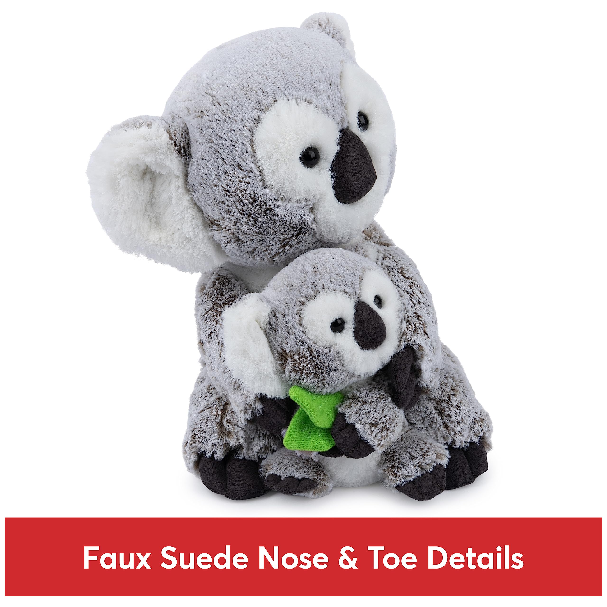 GUND Zozo The Koala Bear with Joey Plush, Stuffed Animal for Ages 1 and Up, Gray/White, 10β