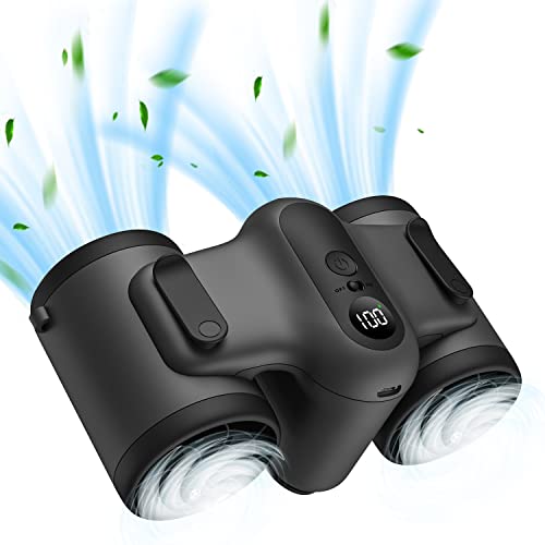 ICEBIRDS Portable Waist Clip Fan New Personal Belt & Outdoor Body Fan, 10000mAh Rechargeable Battery Powered Hanging Neck Fan, Super Strong Airflow, 3 Speed for Outdoor Workers, Hiking