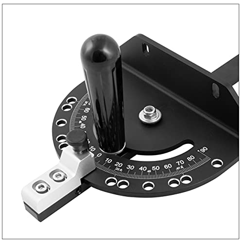 Fulton Precision Miter Gauge with a Standard Slot (3/4β x 3/8β) Steel Bar with Adjustable Spring Loaded Plungers and Removable Retaining Disc