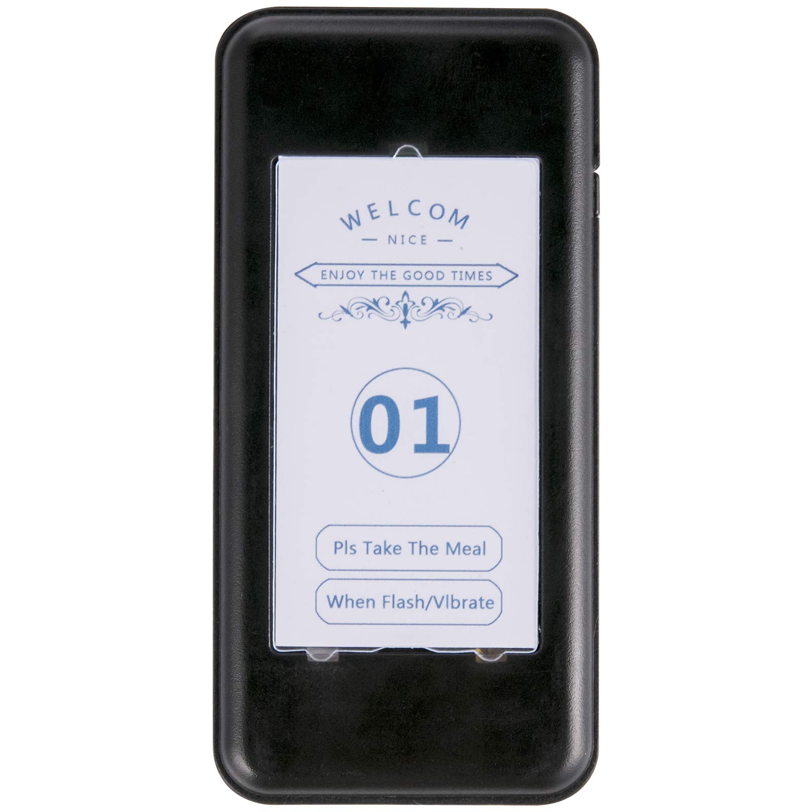 VEVOR F100 Restaurant Pager System 16 Pagers, Max 98 Beepers Wireless Calling System, Set with Vibration, Flashing and Buzzer for Church, Nurse,Hospital & Hotel