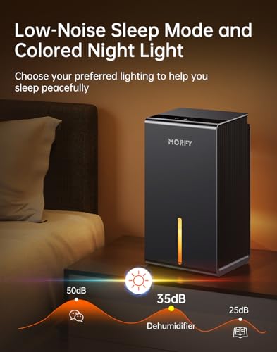 Dehumidifier, 52OZ Small Dehumidifier for Bedroom Bathroom RV with Auto Shut Off, Portable Quiet Dehumidifiers for Room Home Closet