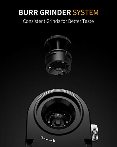 SHARDOR Electric Burr Coffee Grinder 2.0, Adjustable Burr Mill with 16 Precise Grind Setting for 2-14 Cup, Black