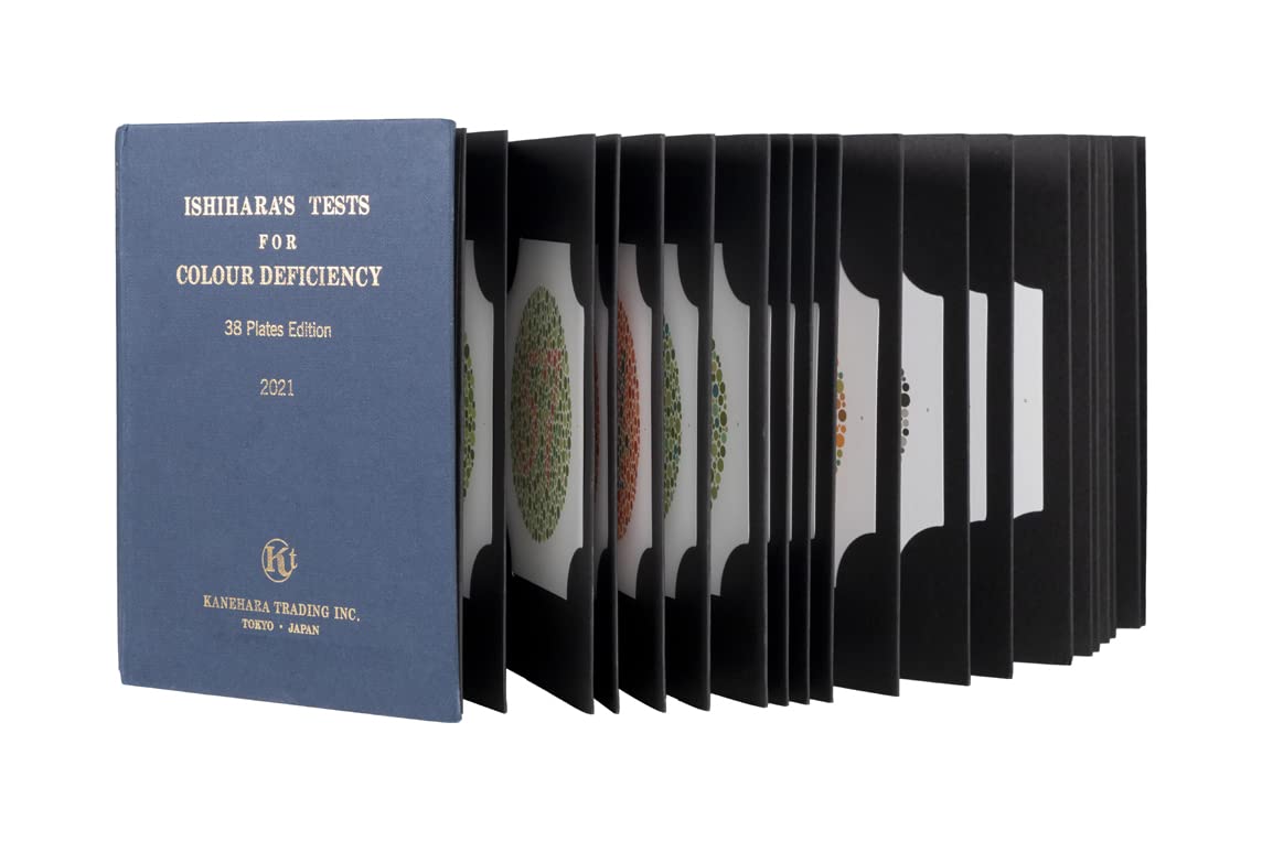 Kanehara Ishihara Test Chart Books, for Color Deficiency-38 Plate (Complete Edition) Book