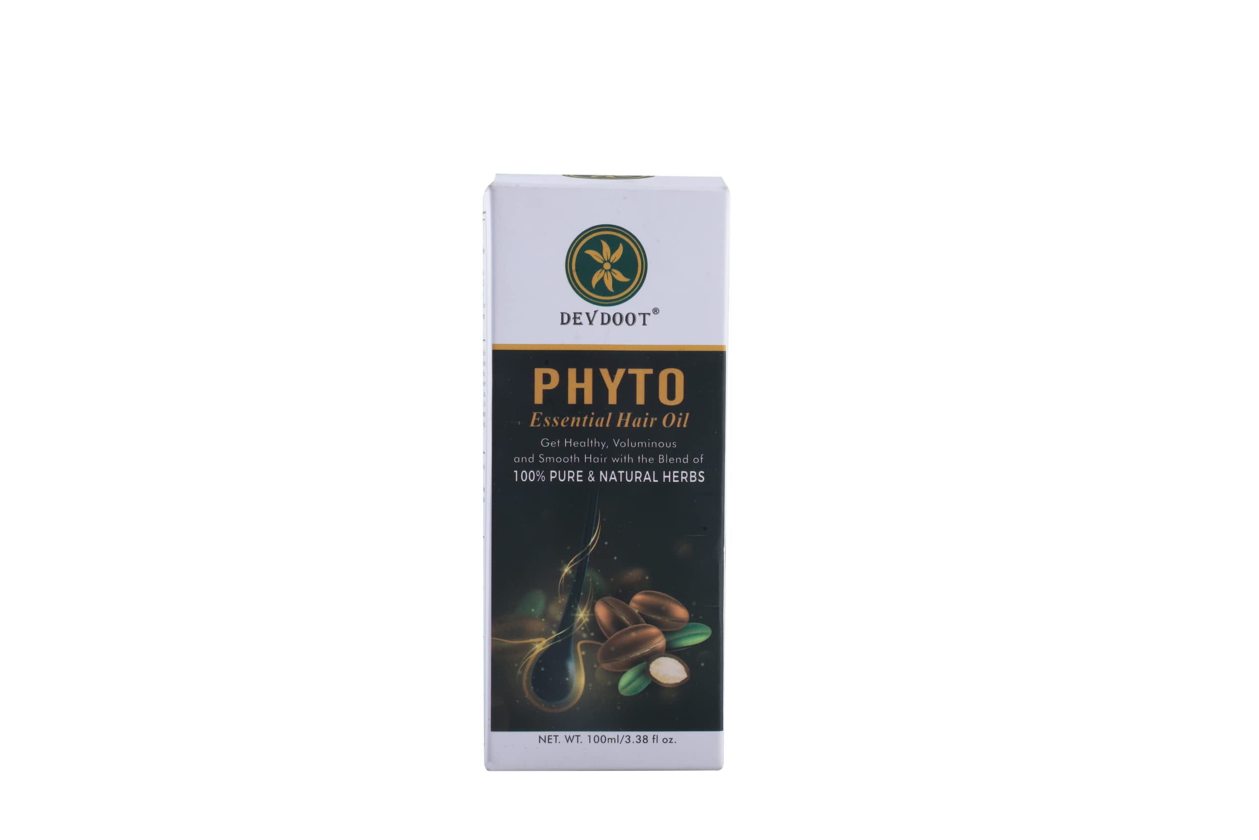 DEVDOOT Phyto Essential Hair Oil for get healthy & smooth hair with the blend of 100% pure & natural herbs - 100ml