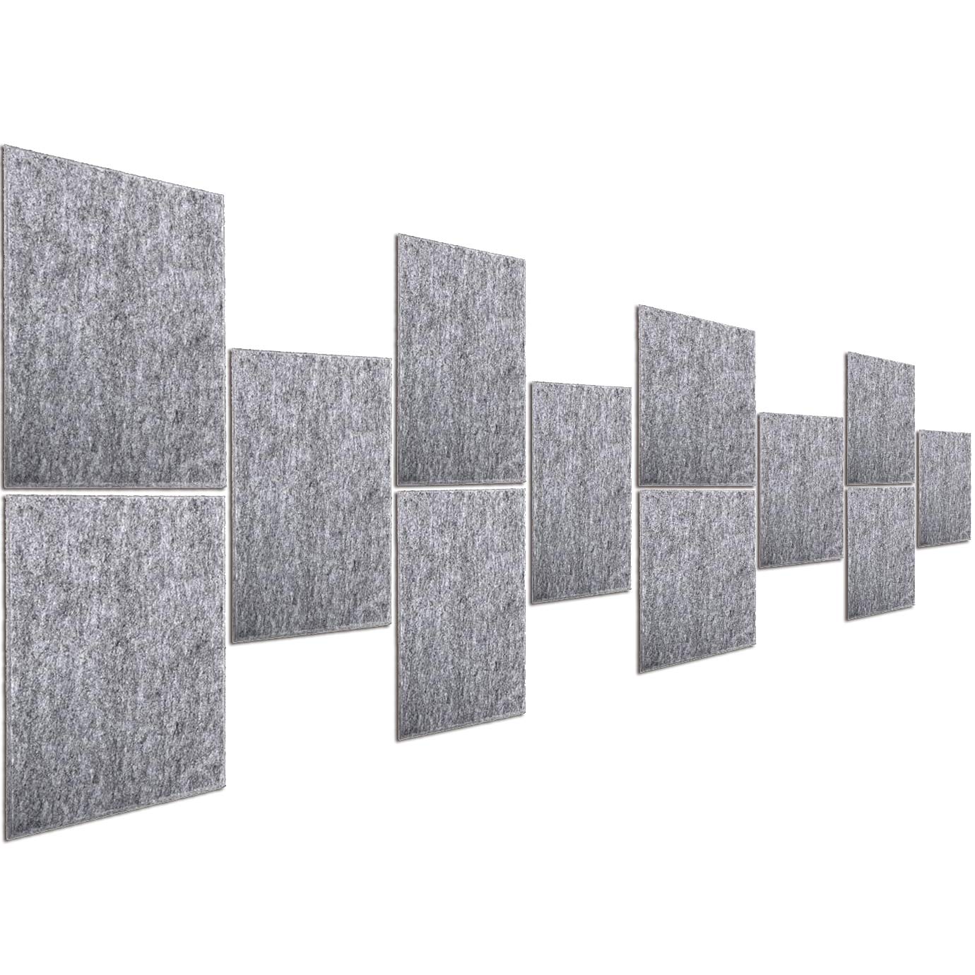 MYOYAY 12 Pack Acoustic Foam Panels Sound Absorbing Wall Panels 16x12in Sound Proofing Studio Wall Padding Noise Absorbing Treatment Board for Home Office Sound Panels Noise Reducing For Walls