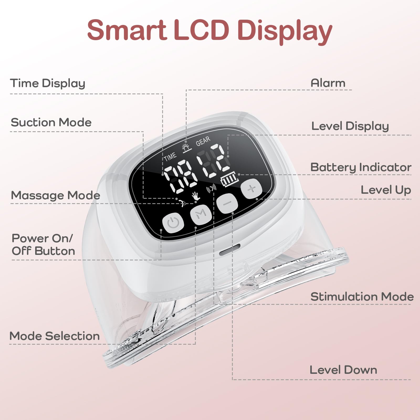 Breast Pump Hands Free Breast Pump, Wearable Breast Pump with Soft Double-Sealed Flange, Wireless Electric Breast Pump with 3 Modes & 9 Levels, No Leakage