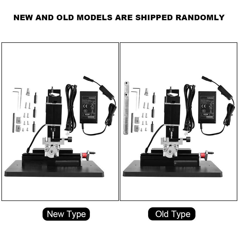 Mini Milling Machine, 60W 12000RPM Wood Plastic Milling Lathe Machine DIY Miller (100-240V US Plug)
